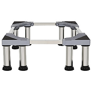 Kokorona Washing Machine Stand Mini Fridge Stand with 8 Strong Feet (9-10.2in High), Adjustable Refrigerator Base Multi-Functional Washer Dryer Pedestals, Max Load 440LBS
