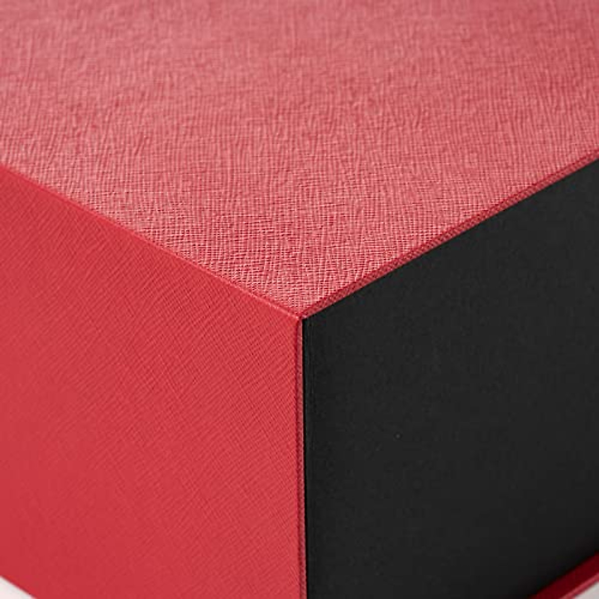 AimtoHome Gift Box 13.4x10x5 Inches,Red Black Gift Box with Lid,Collapsible Bridesmaid Groomsmen Proposal Box with Magnetic,Gift Boxes for Presents,Valentines day Wedding Christmas Birthdays Gift Packging(Pack of 3)