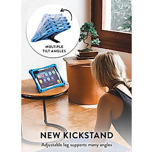 Cooper Trooper Rugged Case for 7.9, 8, 8.4, 8.7, 8.9" Tablets | Tough Bumper Protective Shock Proof Kids Holder Carrying Cover Bag, Stand, Strap