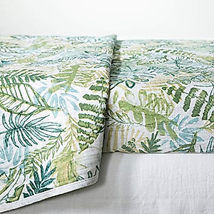 South Shore Dreamit 3-Piece Muslin Baby Bedding Set White and Green, Bohemian Harmony