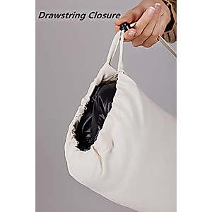iDomosee Clothes Storage Bag, Down Jacket Portable Storage Bag Dustproof Drawstring Bag Travel Storage Pouch for Home, Luggage, Storage Accessories
