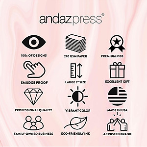 Andaz Press Blush Pink Gold Glitter Girl Baby Shower Party Collection, Round Circle Label Stickers, Thank You for Celebrating with US, 40-Pack