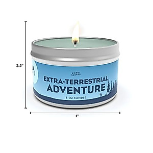 Park Scents ET Extra-Terrestrial Adventure Candle Soy, Handmade in The USA Accurate Smell Like The Scent of The Forest Queue at E.T. Ride Universal Studios Orlando E.T. Merchandise (8 oz. Tin)