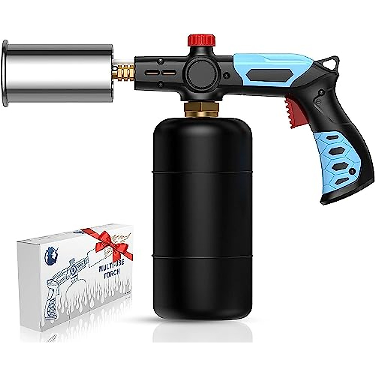 POWERFUL Kitchen Cooking Torch - Sous Vide - Propane Torch - Charcoal Torch Lighter - Grilling Culinary Kitchen Torch, Outdoor Cooking Torch for BBQ Searing Steak, Creme Brulee (Tank Not Included)