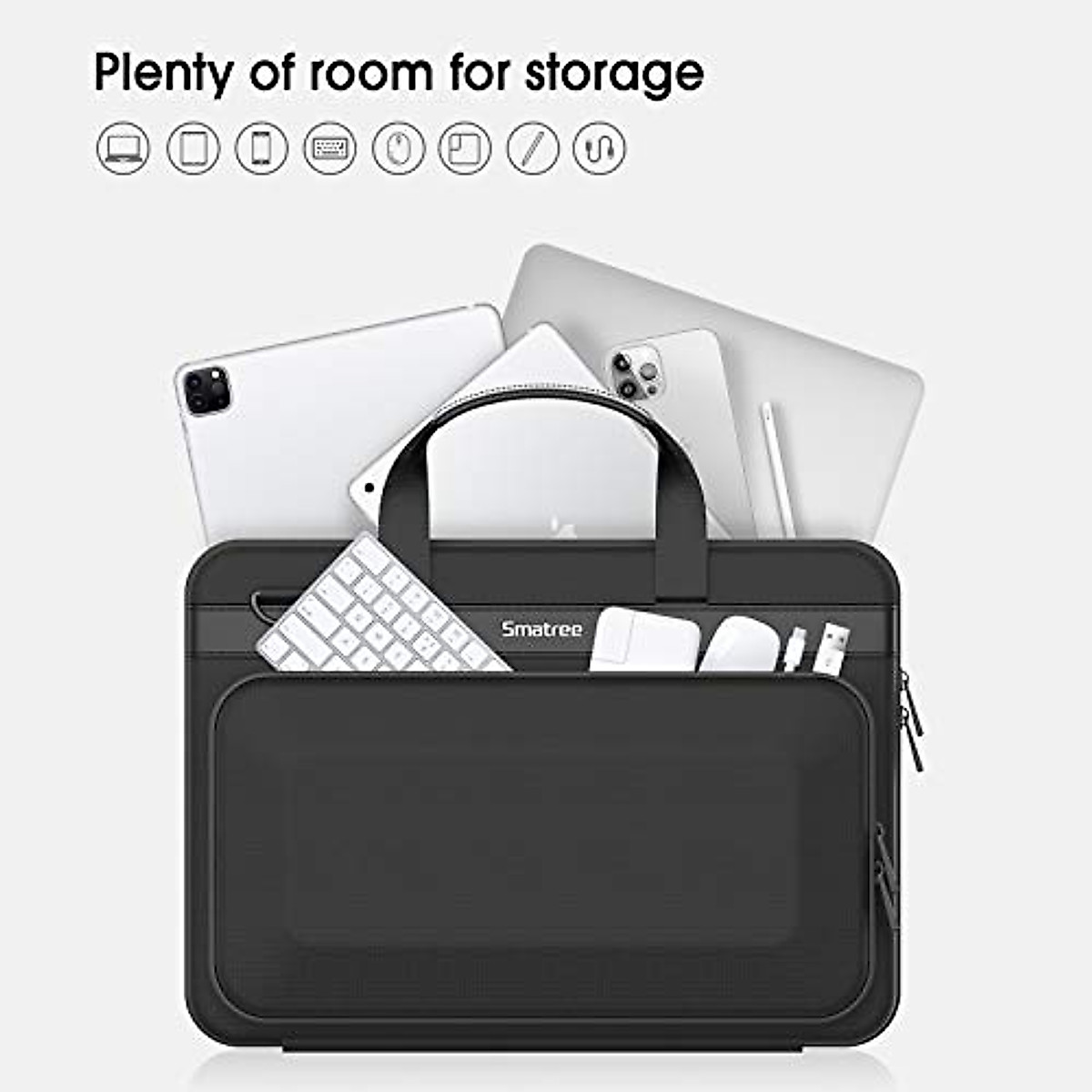 Smatree Heavy Duty Hard Case Compatible for 16.2inch MacBook Pro 2021, for 15.6inch Acer Aspire 5, Predator Helios 300, Nitro 5, for 15.6 inch HP Pavilion (Black)