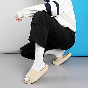 XTJSCBDSH Cloud Slides for Men and Women, Quick Drying Slippers Shoe Open Toe Thick Soft, Platform Slide Sandals Daily Shower Sandals, Non-Slip Bathroom Slippers Summer for Indoor & Outdoor