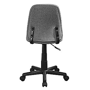 Urban Shop Padded Fabric High Back Rolling Home Office Chair, Grey
