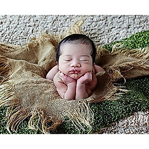 Burlap Blanket Newborn Photography Prop Baby Photo Prop Blanket