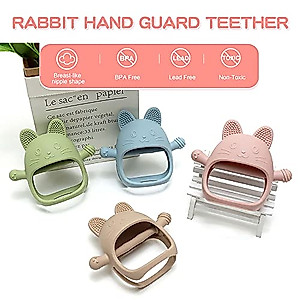 Baby Teething Toys by Komfy LilLove | Non-Toxic Infant Toys 0-6 6-12 Months | CPC Certified Teething Mitten | No Drop Teether for Baby Teething Relief | Baby teether Toys | Teething Pacifier