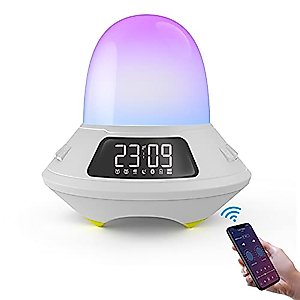 Deerdance White Noise Machine with Alarm Clock, 10 High Fidelity Soothing Sounds with Night Light,Timer and Memory Function, Portable Sleep Sound Machine for Baby Kids Adults
