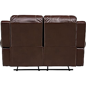 Cambridge Clark Double Reclining Love Seats Living Room Furniture, Brown