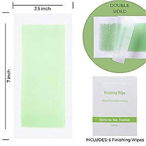 Amira Beauty - Wax Strips Infused with Aloe Vera Pre Applied Ready to Use Hair Removal Waxing Strips for Legs and Body Suitable for All Skin Types (32)