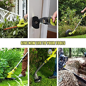 3.0Ah Replacement for Ryobi 18V Batteries Compatible with Ryobi 18V Lithium Battery P102 P103 P104 P105 P107 P108 P109 P190 P122 for 18 Volt Cordless Power Tools 2 Packs(Green)