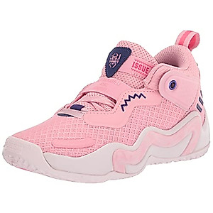 adidas D.O.N. Issue 3 Basketball Shoe, Light Pink/Clear Pink/Team Colleg Purple, 2 US Unisex Little Kid