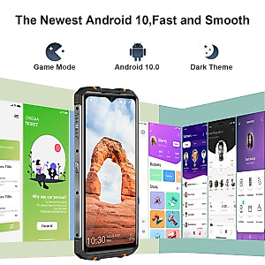 OUKITEL WP8 Pro Rugged Smartphone 6.49 inch Android 10 Unlocked Cell Phones 5000mAh Battery 4GB RAM + 64GB ROM IP68 Waterproof Mobile Phone 4G Dual SIM 16MP Rear Triple Camera NFC Global Version