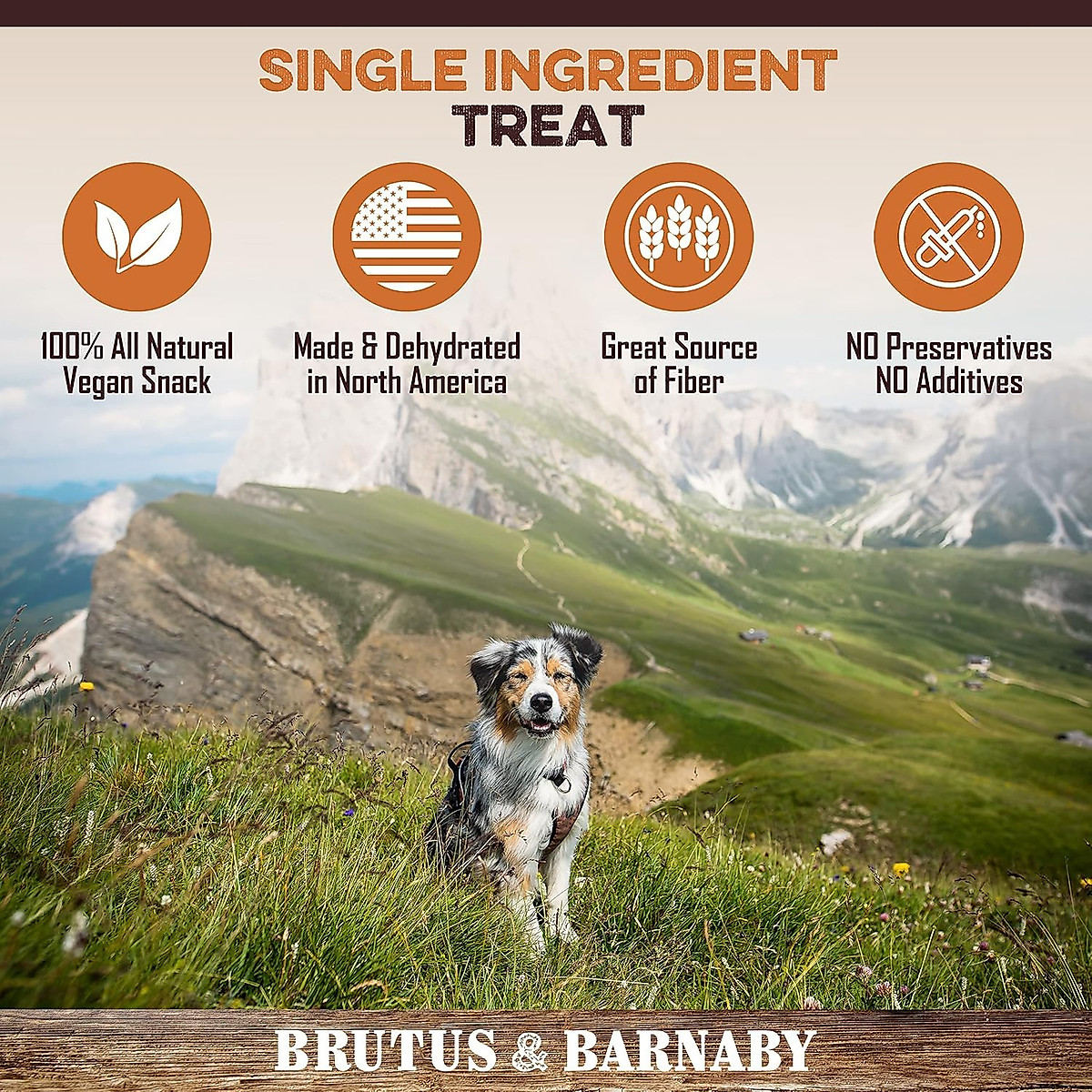 Sweet Potato Slices - Dog Treats - Single Ingredient Grain Free for Dogs, Best High Anti-Oxidant Healthy 100% Natural Thick Cut Dried Sweet Potato Dog Treats With No Added Preservatives (8oz)