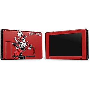 Skinit Decal Gaming Skin compatible with Nintendo Switch Bundle - Officially Licensed Warner Bros Harley Quinn Portrait Design