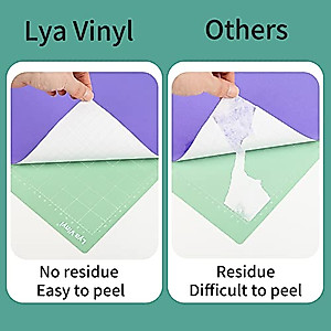 Cutting Mats for Cricut - Lya Vinyl 8 Pack Variety Cutting Mats 13x14 INCH, Cutting Mats for permanent Vinyl(StandardGrip, LightGrip, StrongGrip, FabricGrip) for Explore Air Series & Accessories