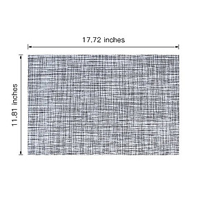 homEdge PVC Placemat, 4 PCS of Non-Slip Place Mats, Washable Vinyl Placemats, Set of 4 – Gray