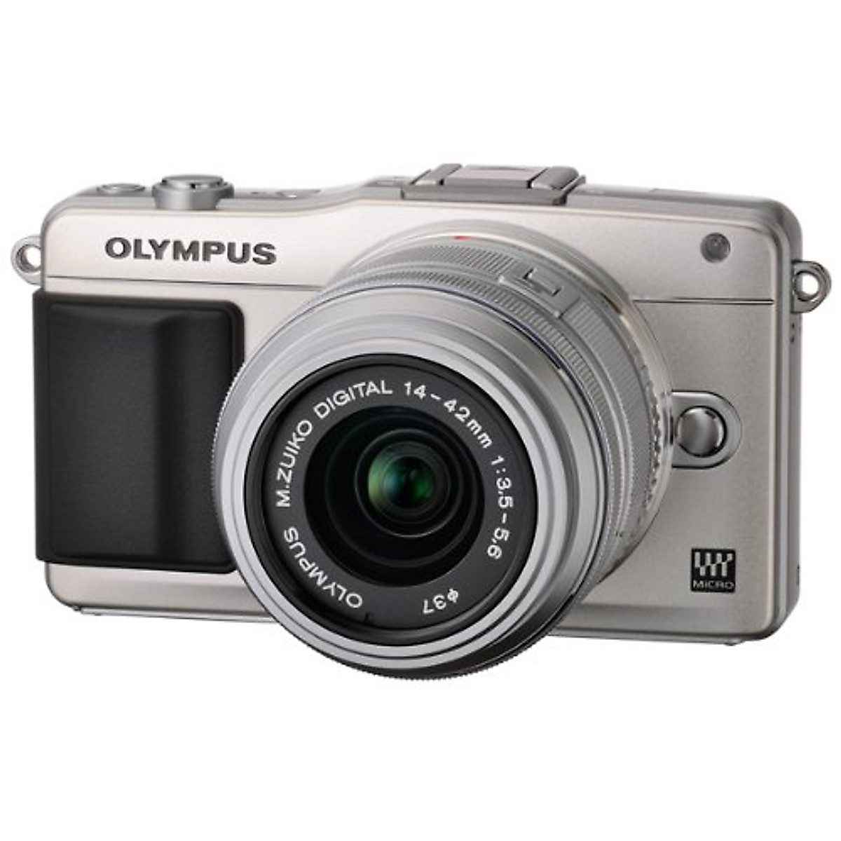 Olympus E-PM2 16MP Mirrorless Digital Camera with 14-42mm and 40-150mm Two Lens Kit (Silver) (Old Model)