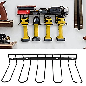 Wall Mount Drill Holder, Power Tool Rack Detachable Multipurpose for Workshop