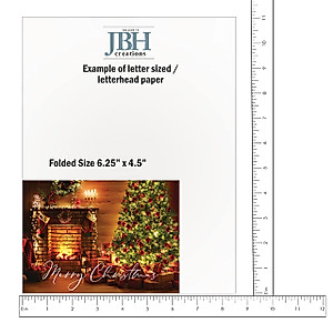JBH Creations Cozy Cabin Christmas Card - Pack of 24