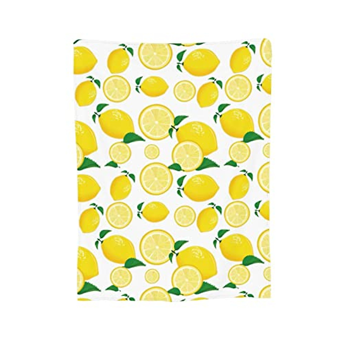 Yamegoun Lemon Throw Blankets Premium Micro Fleece Blanket for Bed Couch Living Room Unisex Lightweight for Adults or Boys Girls 60 X 50 Inches