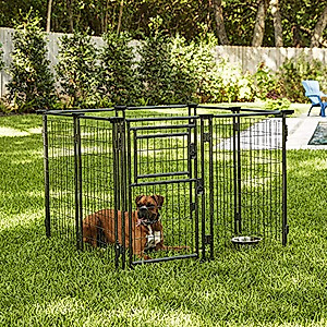 TWO by TWO Haven Expandable Kennel, Black, Medium