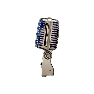 Monoprice Memphis Blue Classic Dynamic Microphone - Unidirectional, Retro-Style with Pop-Free On/Off Switch and Protective Case - Stage Right Series