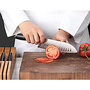 Saveur Selects 1026306 German Steel Forged 6-Piece Knife Set with Bamboo in Drawer Storage Knife Block