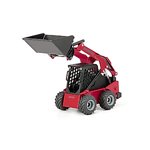 Siku 3049, Manitou 3300V Skid Steer Loader, 1:32, Metal/Plastic, Red, Multifunctional, Can be Combined Models of The Same Scale