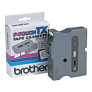 Brother Tx2511 Tx Labeling Tape for Pt-8000, Pt-Pc, Pt-30/35, 1-Inch W, Black On White