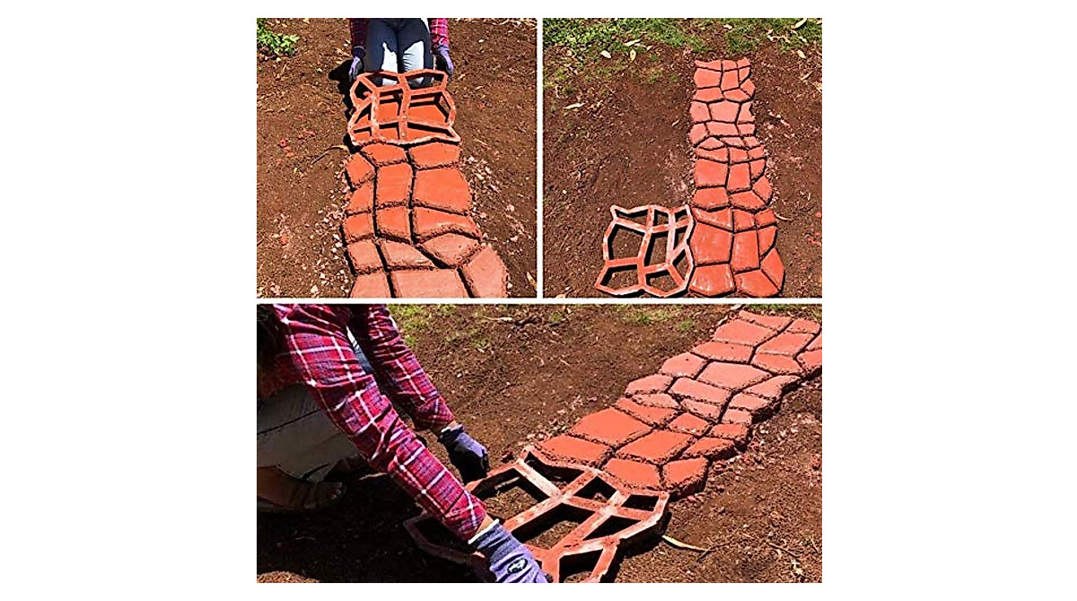 Easy DIY Walk Path Maker Molds - Create Beautiful Patio Paths