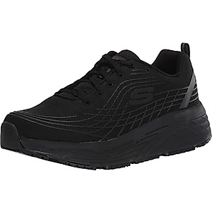 Skechers Women's Relaxed Fit Max Cusioning Elite SR Outsole Health Care Professional Shoe, Black, 7