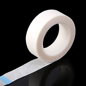 UPINS 24 Rolls White Eyelash Tape, Adhesive Fabric Lash Tapes for Eyelash Extension Supply