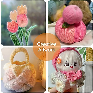 Yarn for Crocheting,1PC Soft Yarn Gradient Colorful Yarn for Knitting Blended Crochet Yarn for Crocheting Sweater,Gloves,Scarf,Yarn DIY Toys (Emerald Green)