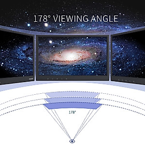 TOGARDFLY 15.6 inch CCTV Monitor, Portable Hdmi Monitor, 1080P Small Hdmi Monitor Screen with Speaker/AV/USB/VGA Port, Second External Display for Laptop,CCTV Monitor for Raspberry PI/Gaming/MacBook