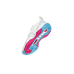 Mizuno Women's Wave Momentum 2 | Women's Indoor Volleyball Shoe | White/Pink | US Women's 10
