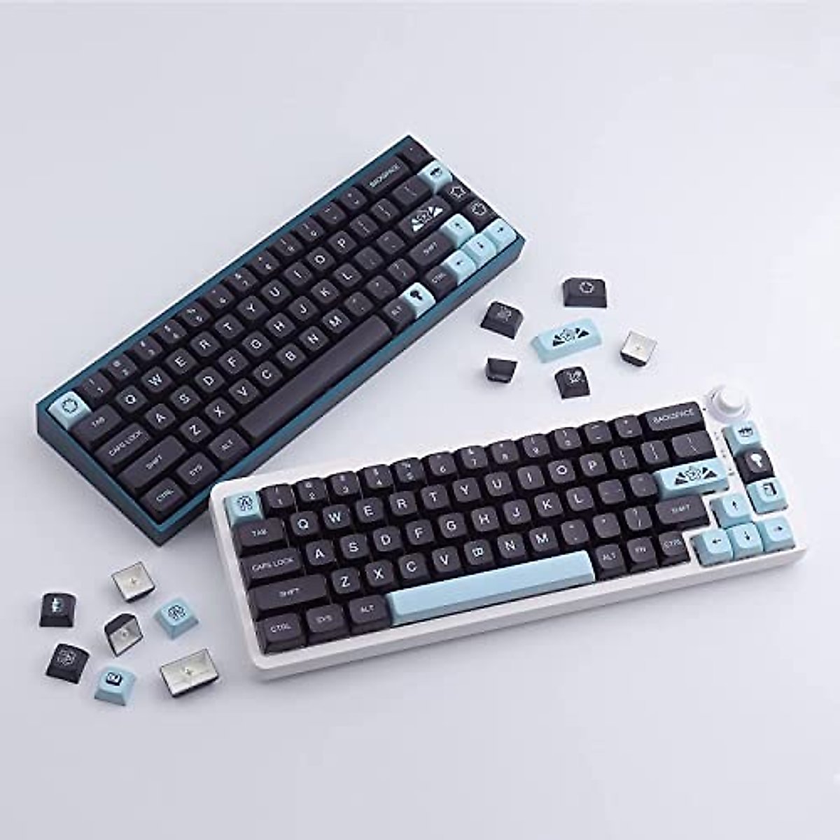 JOMKIZ Gaming Keycaps,132 Keys PBT Keycaps Set Comet XDA Profile Dye Sublimation Customized Keycap ANSI Layout Keycaps Compatible with Cherry MX Switches Mechanical Keyboards