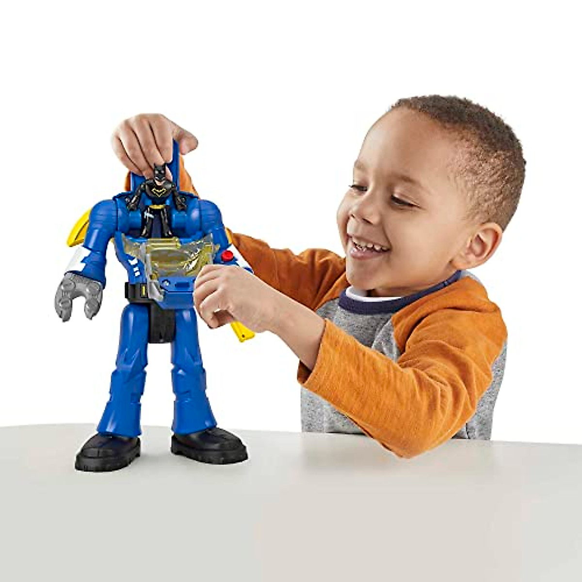 Imaginext DC Super Friends Batman Toys Insider & Exo Suit 12-Inch Robot with Lights & Sounds Plus Figure for Ages 3+ Years