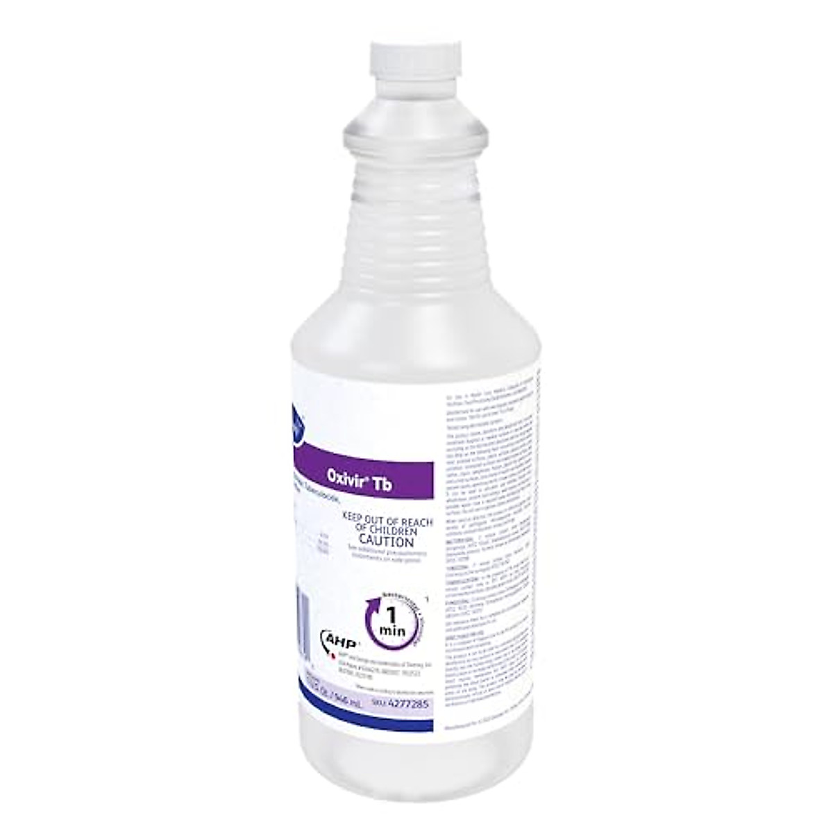 Oxivir Diversey 4277285 Tb Disinfectant Cleaner, Accelerated Hydrogen Peroxide, No Fragrance Added, Ready-to-Use Liquid Capped Bottle, 32-Ounce