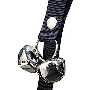 CandyHome Potty Dog Doorbells Housetraining Dog Bell Dog Bells for Potty Training Your Puppy Doggie with Doorbell, Easy 95% Success Rate, Black