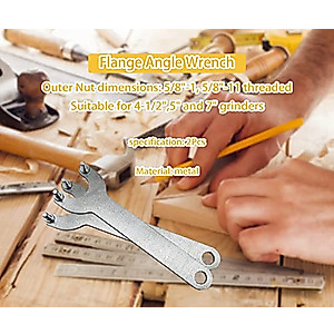 Angle Grinder Spanner Wrench for Compatible with Dewalt Bosch Black & Decker Ryobi Replacement Parts 224399-1 193465-4 224568-4(2 PCS)