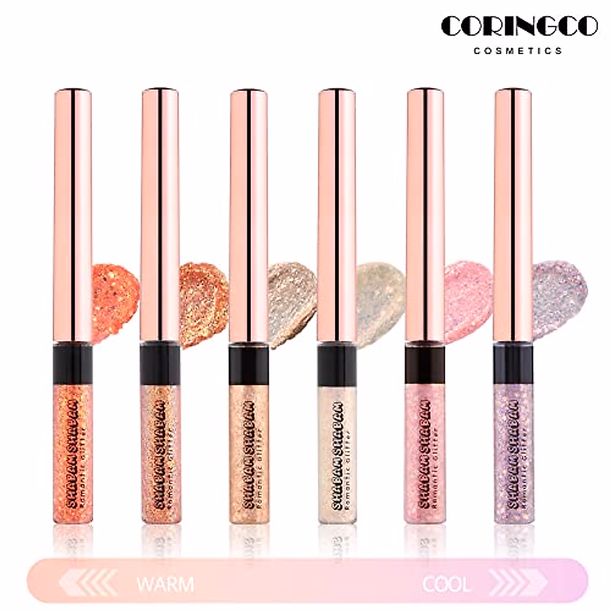 CORINGCO [SET] Eye Glitter Makeup Liquid Eyeshadow Sparkle | Shabam Shabam Romantic Glitter Shadow #02 Lake Light K beauty Makeup Shimmer