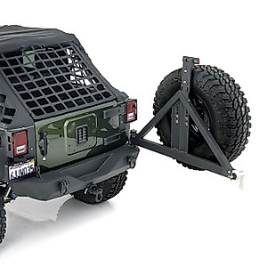 Smittybilt XRC Gen 1 Rear Bumper with Hitch and Tire Carrier (Black) - 76856