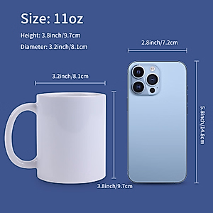 HTVRONT Sublimation Mugs Blank 11 oz - 12 Pack Tazas Para Sublimacion - Sublimation Coffee Mugs