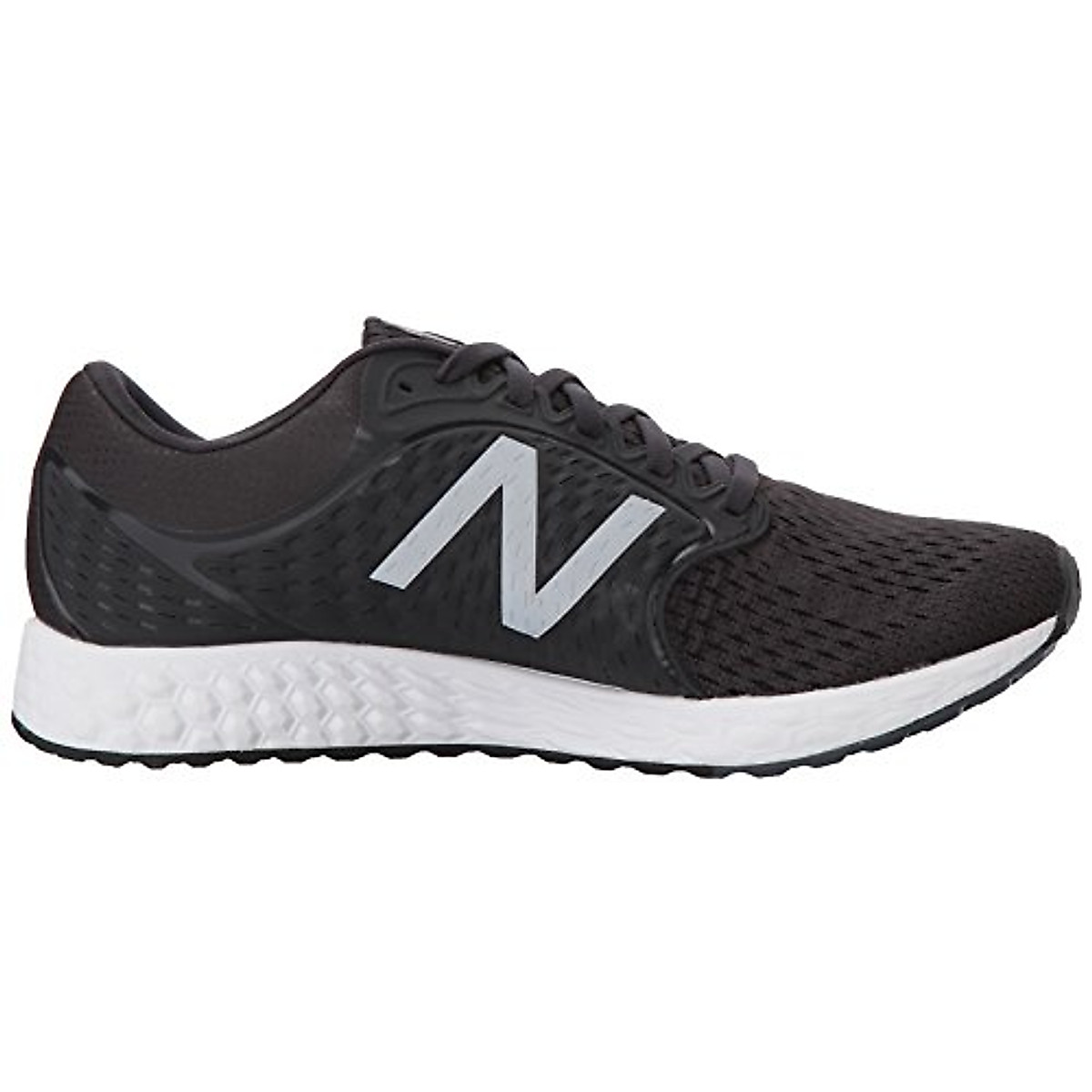 New Balance Women's Fresh Foam Zante V4 Running Shoe, Black/Phantom/Silver Metallic, 9 M US
