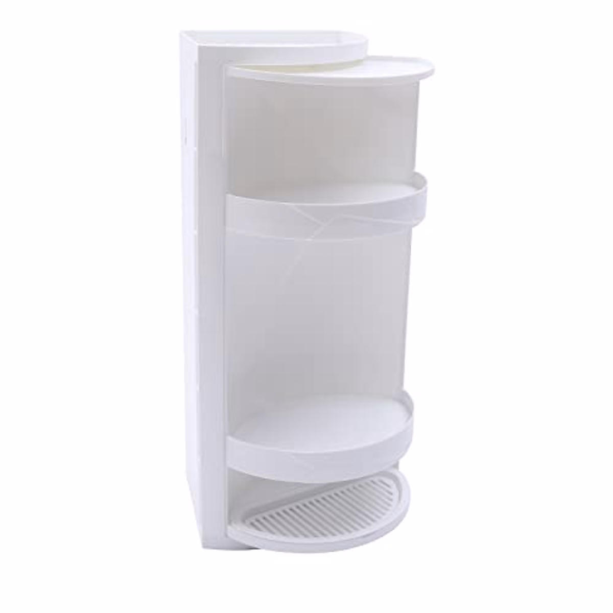 Gdrasuya10 3-Tier Corner Storage Organizing Caddy Stand, Cosmetic Storage Rack Rotating Bathroom Corner Shelf for Bathrooms Dressing Tables Kitchens, 8 x 8 x 23.6 Inch