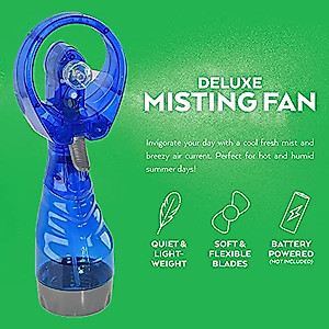 N/C Portable Misting Fan Battery-Operated Handheldwith Water Spray Misting Fan Suitable for Traveling Out, 4 Piece Set