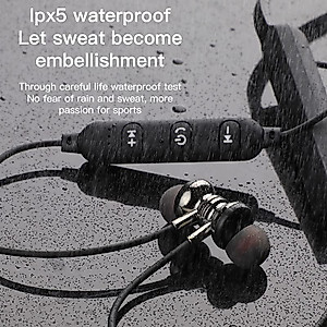 FELIMAI Bluetooth Headphones Neckband, Long Battery Life,120 Hours Playtime,Support SD Card Play Music,Bluetooth Wireless Sport Headphones,Bluetooth Neckband Running (365 Days Free Replacement)